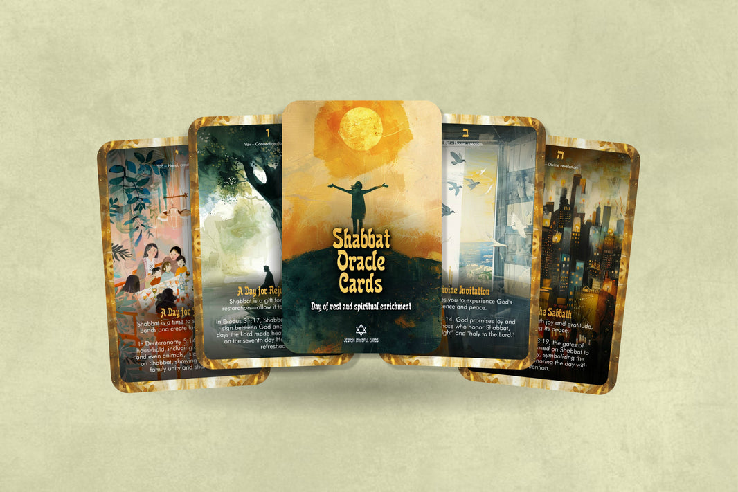 Jewish Wisdom Oracle Cards - Kabbalah Hebrew Letters Torah - Ibiza Tarot