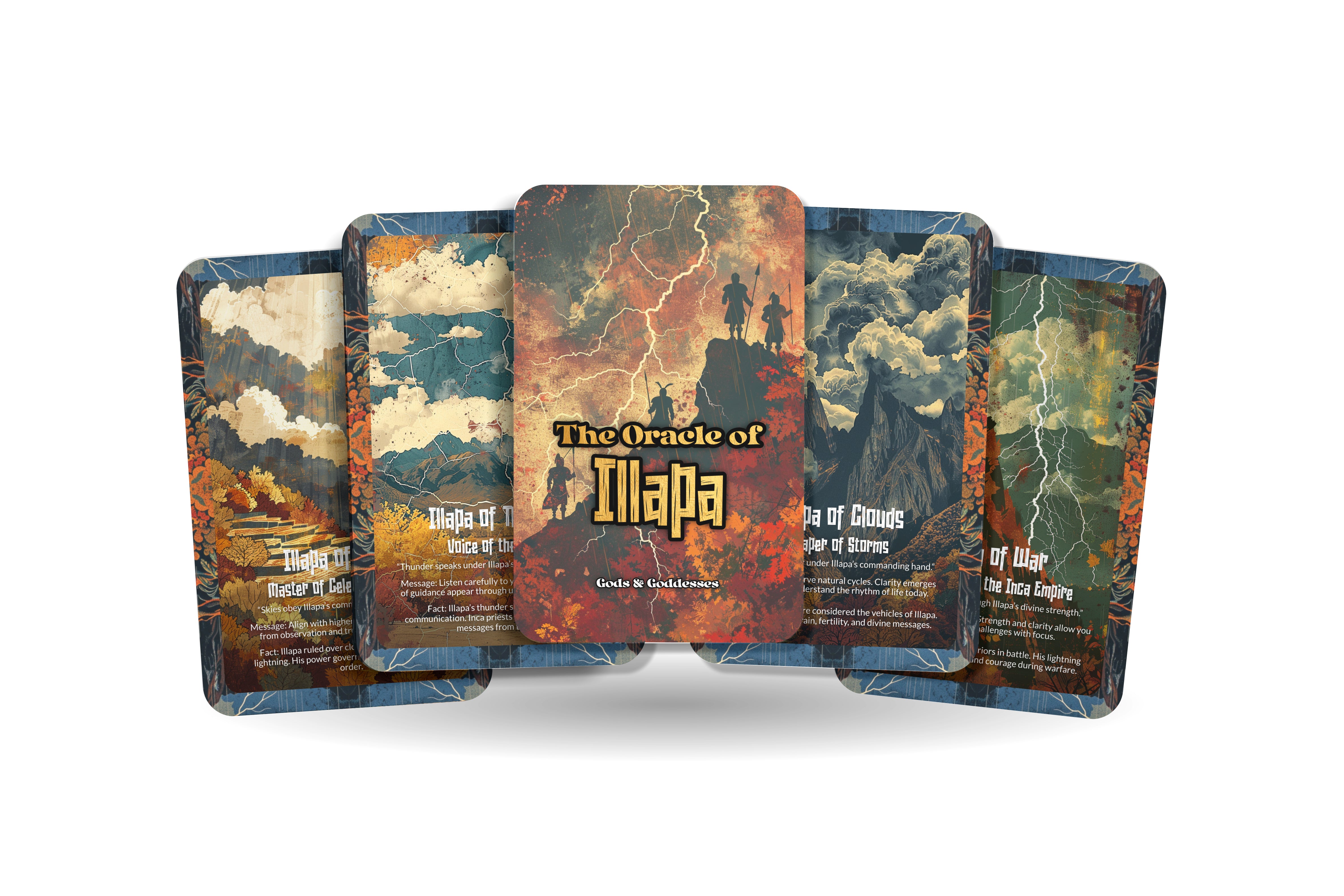The Oracle of Illapa – A Thunder God Oracle Deck – 22 Oracle Cards ...
