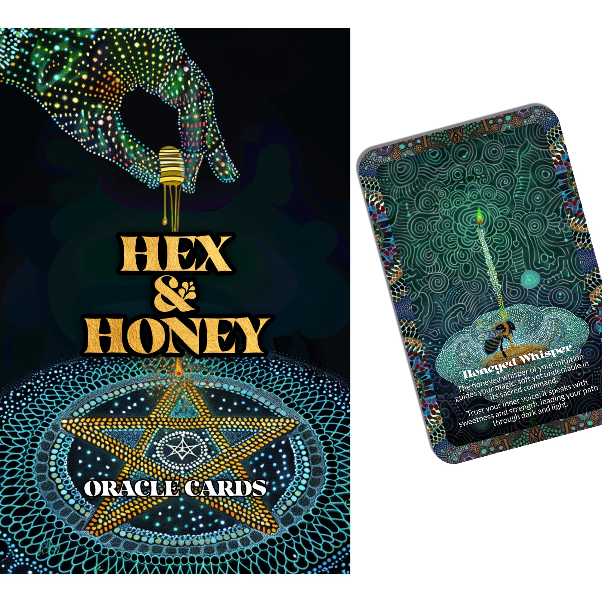 Hex & Honey – A Feminine Magick Oracle Deck – 22 Oracle Cards – Sweet ...