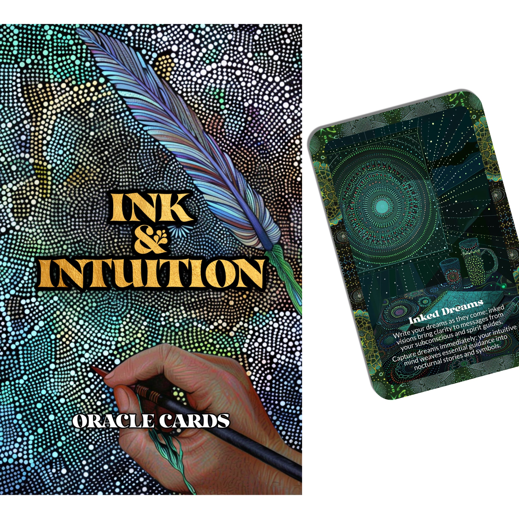 Ink & Intuition – A Journaled Divination Oracle Deck – 22 Oracle Cards ...