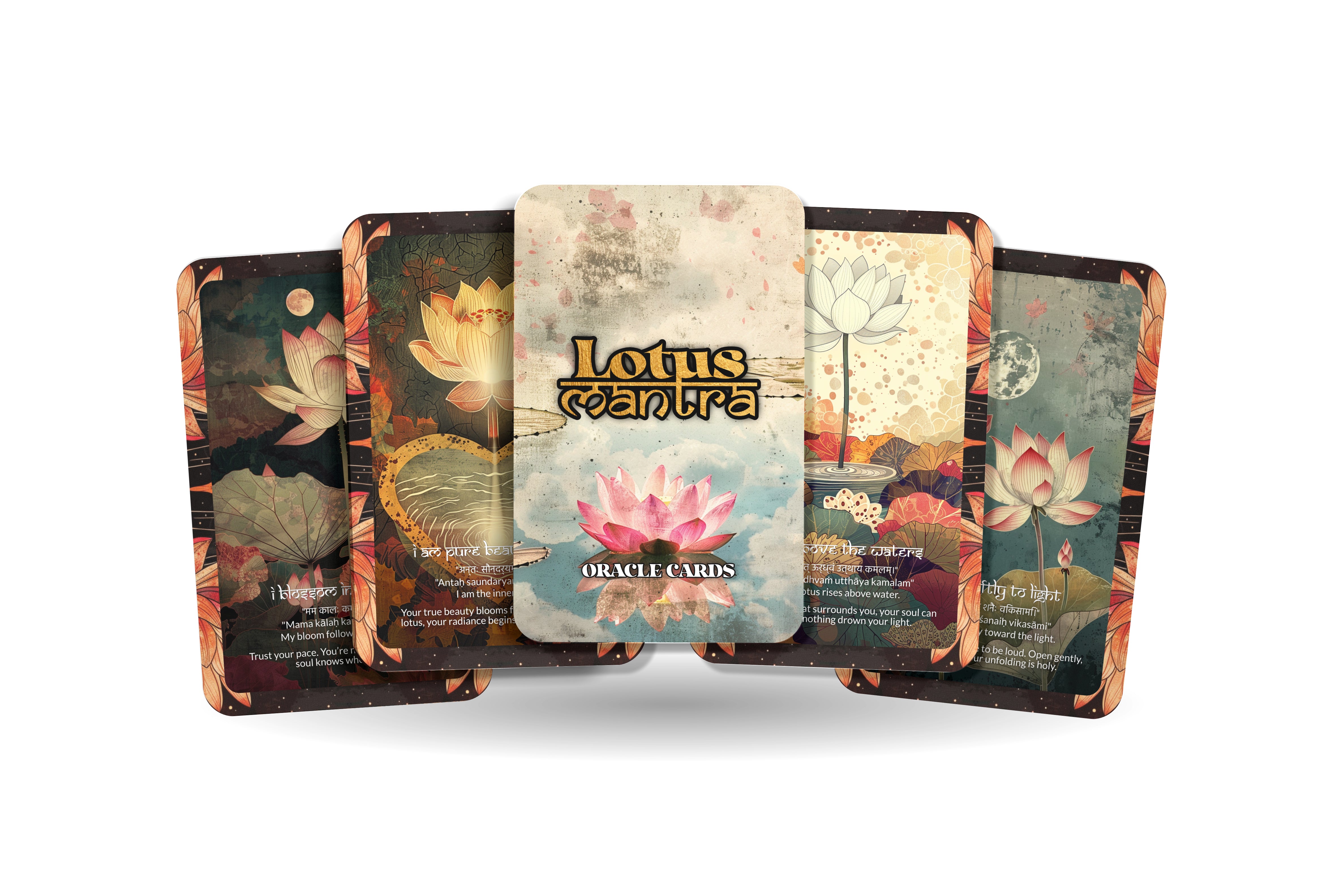 The Lotus Bloom – A Spiritual Awakening Oracle Deck – 22 Oracle Cards ...