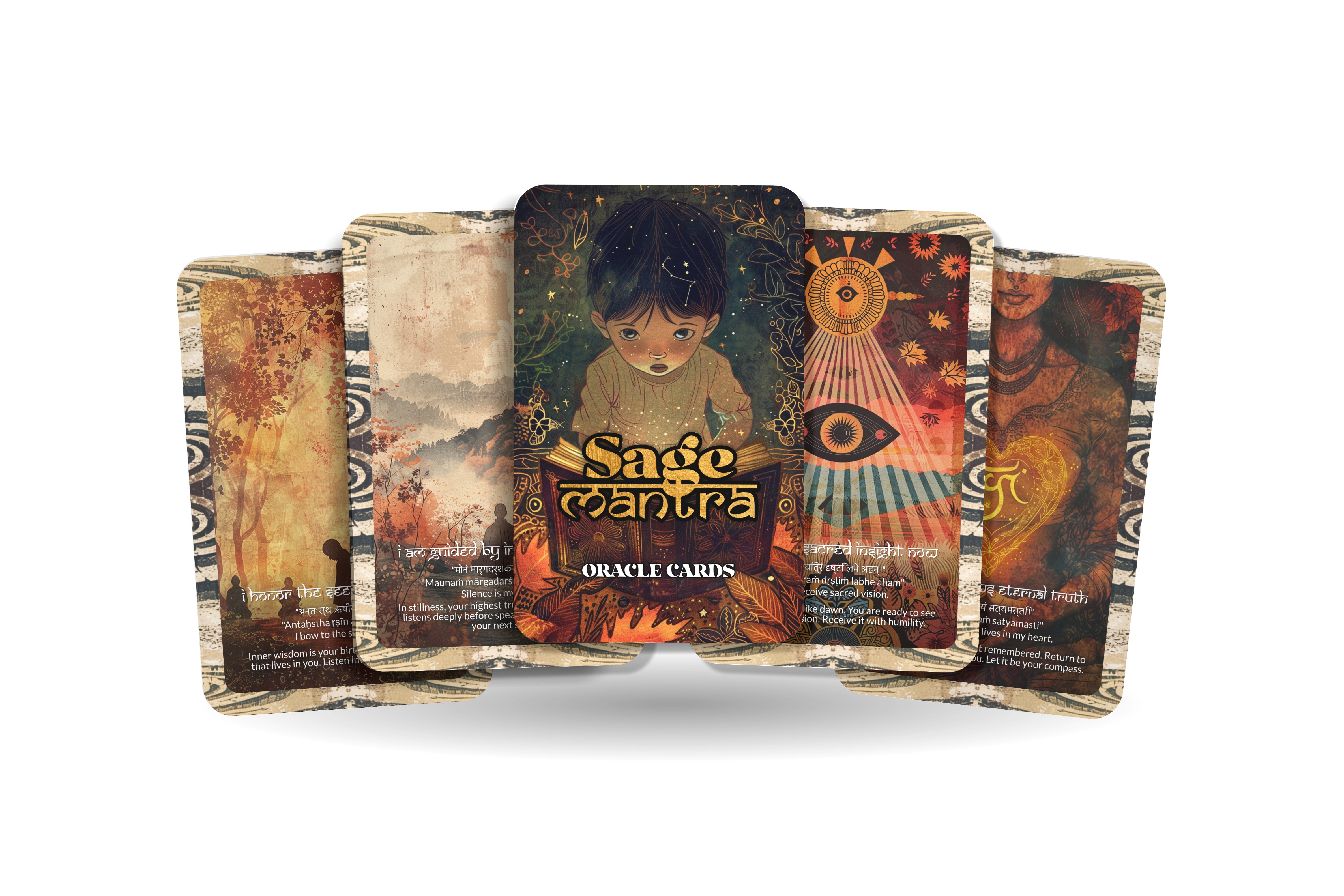 The Sage Within – A Wisdom Path Oracle Deck – 22 Oracle Cards – Ancient ...