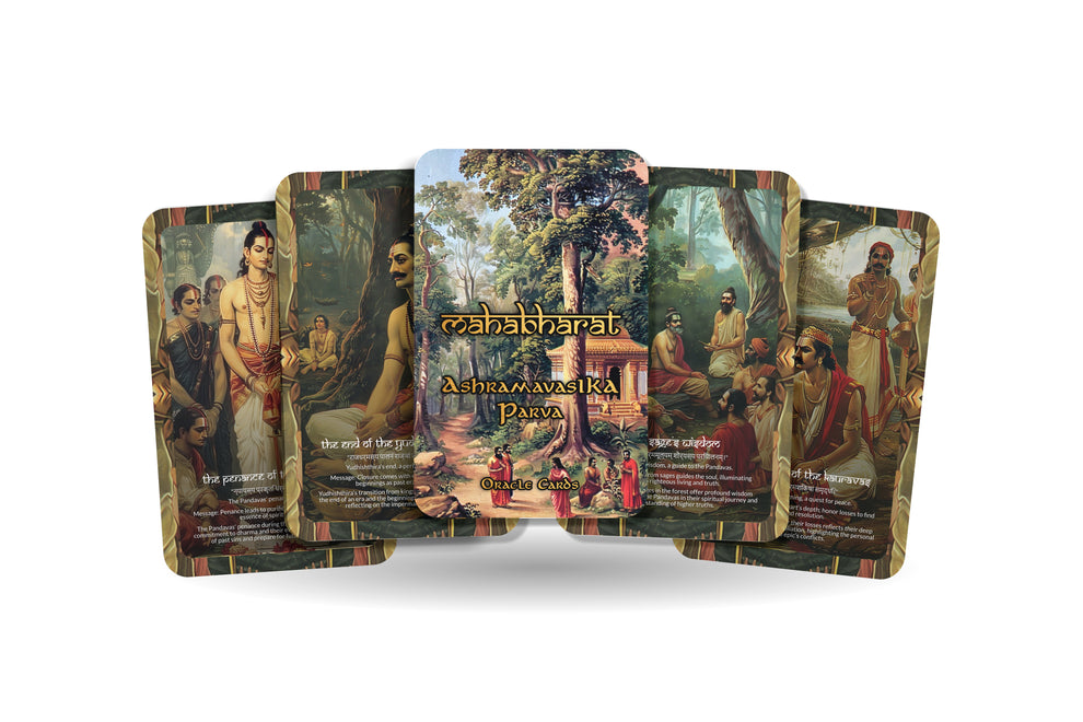 Ashramavasika Parva Oracle Cards - 22 Cards - Reflecting on the renunc ...