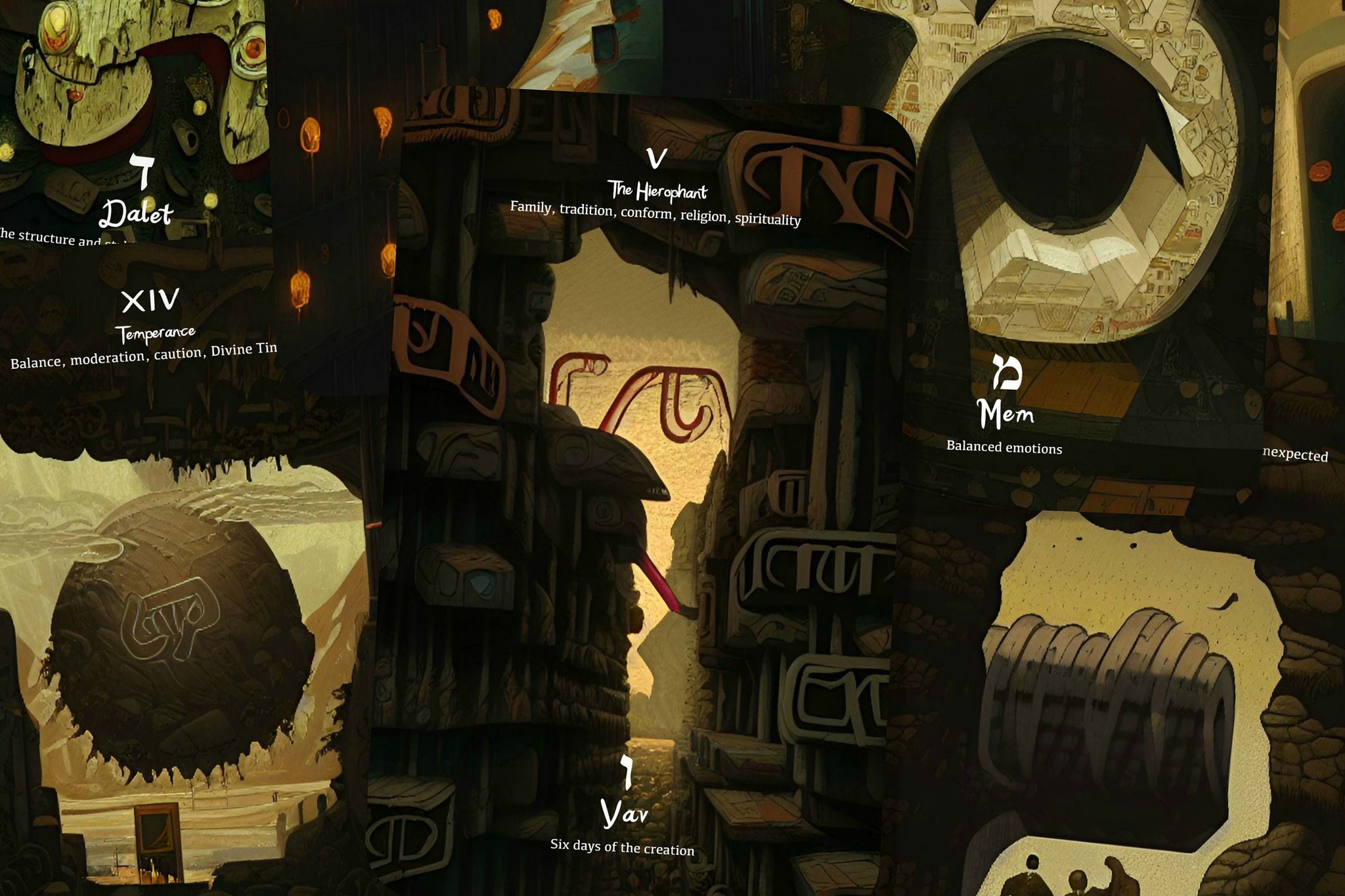 Sacred Letters Art - Hebrew Alphabet - Major Arcana – Ibiza Tarot